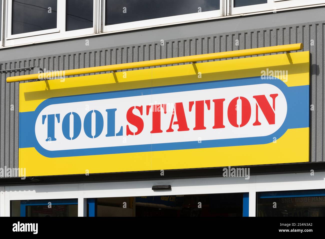 Nieuwegein in the Netherlands. 4 May 2023. Toolstation logo front tore ...