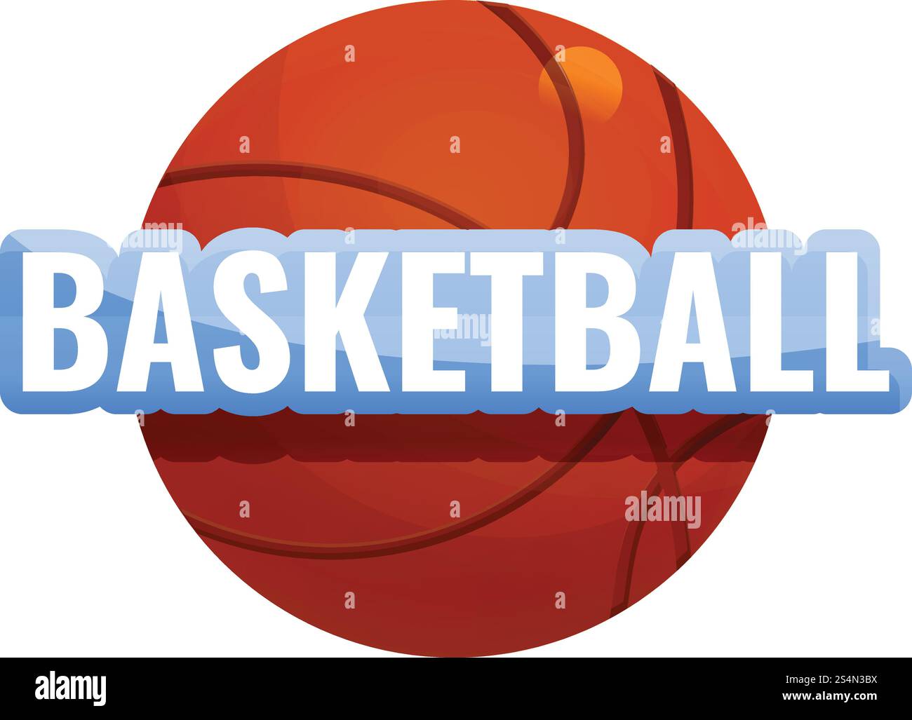 Basketball ball logo. Cartoon of basketball ball vector logo for web ...