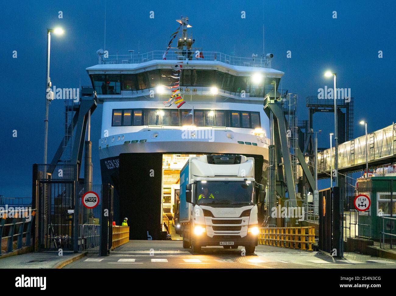 Troon, Scotland, UK. 13th January, 2025. The much delayed and over ...
