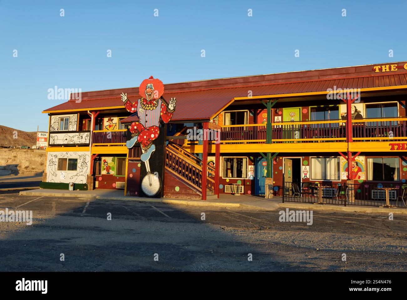 Clown motel known as America's scariest hotel on Main Street, by Old ...