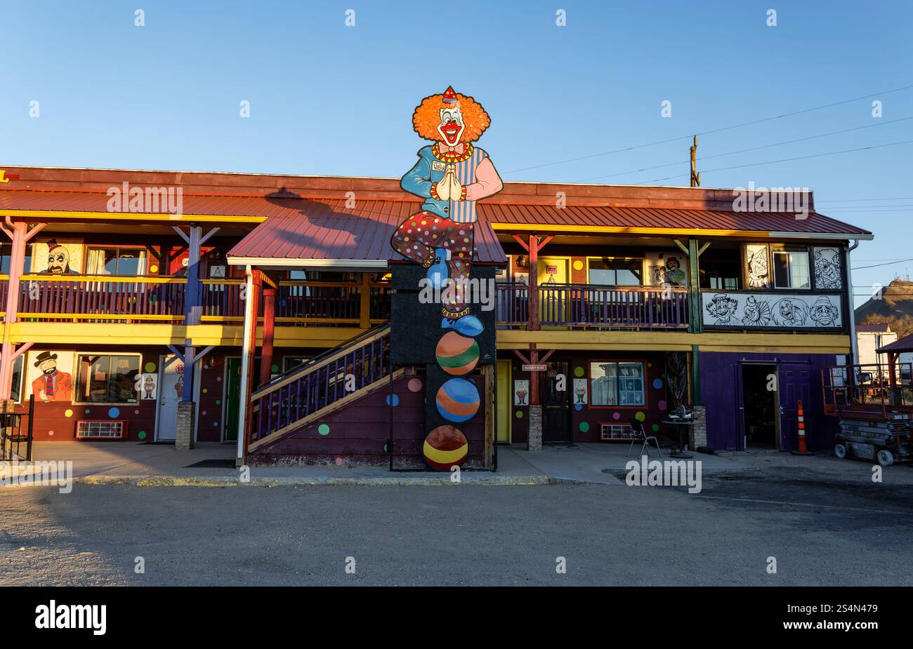 Clown motel known as America's scariest hotel on Main Street, by Old ...