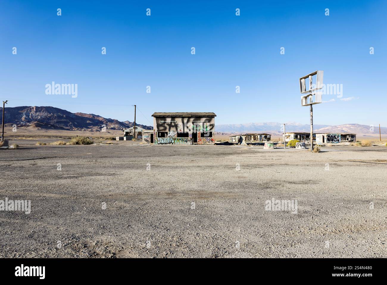 Abandoned derelict buildings in Coaldale ghost town a former mining ...