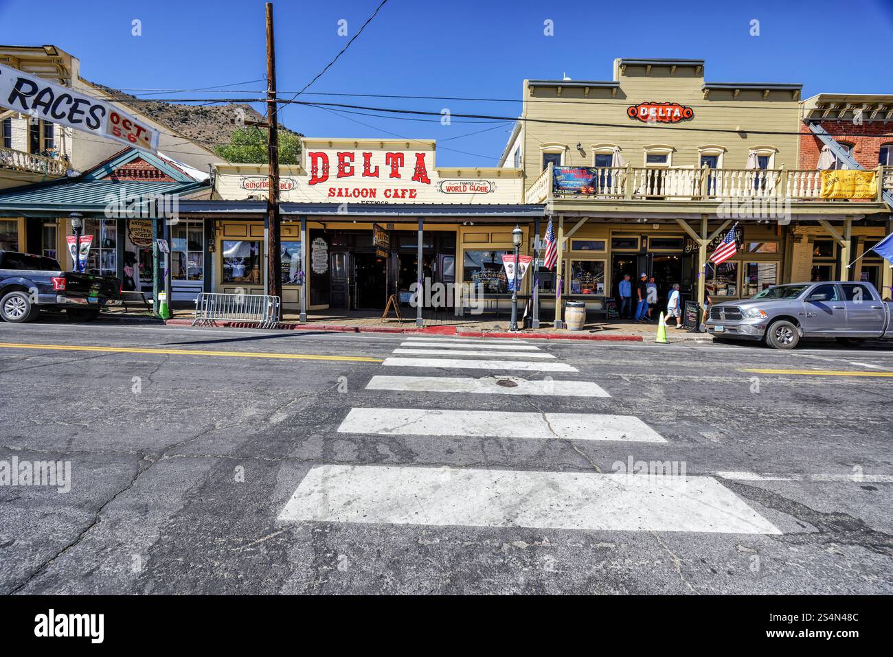 Historic Delta Saloon, bar and cafe from 1865 in C Street in US ...