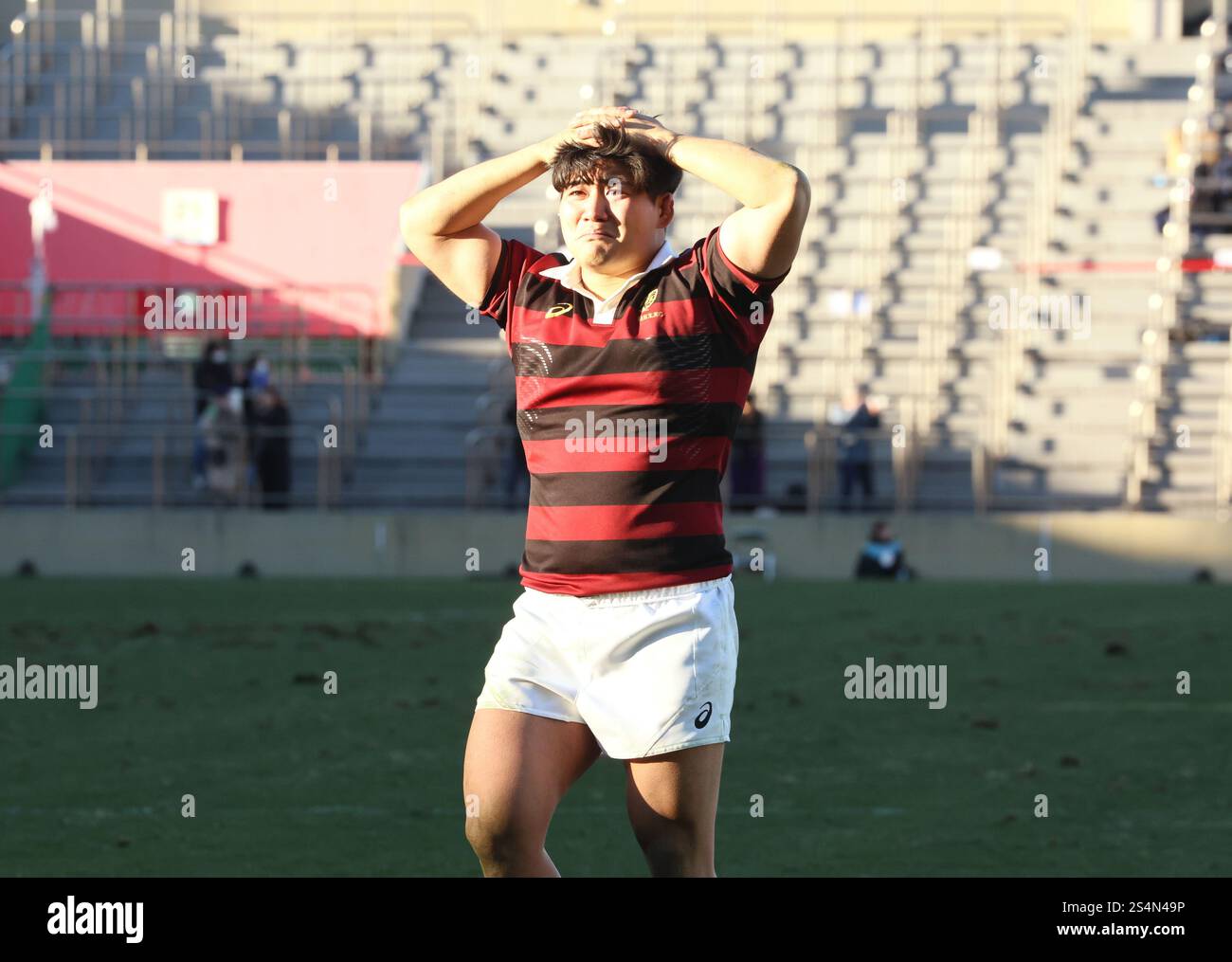 Tokyo, Japan. 13th Jan, 2025. Waseda University rugby team captain ...