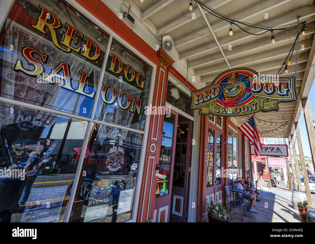 Red Dog Saloon and pizza parlour in historic building US historic ...