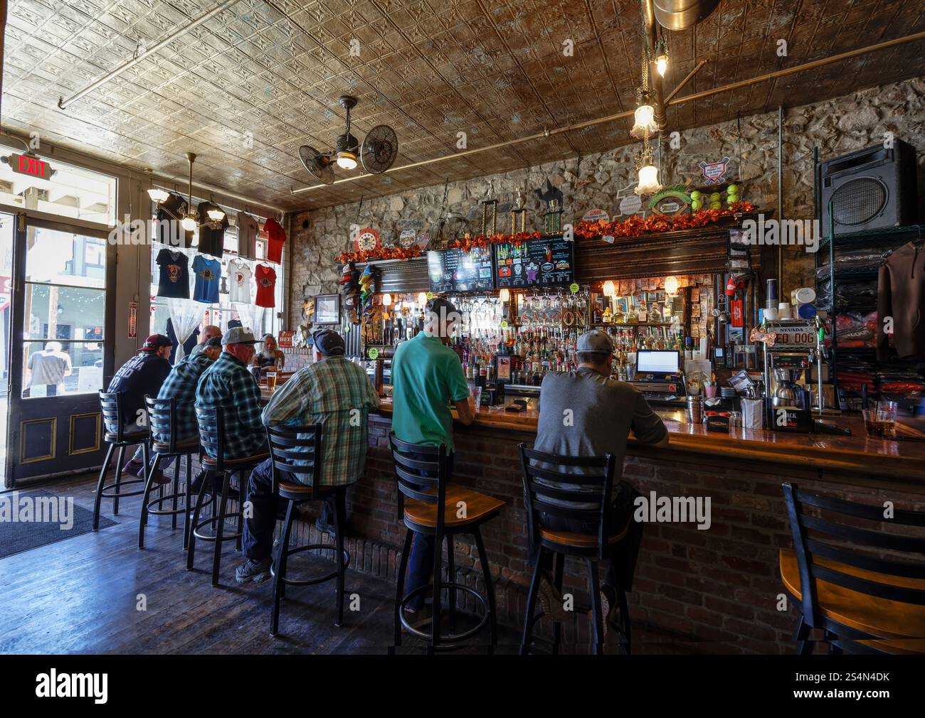 Red Dog Saloon and pizza parlour in historic building US historic ...