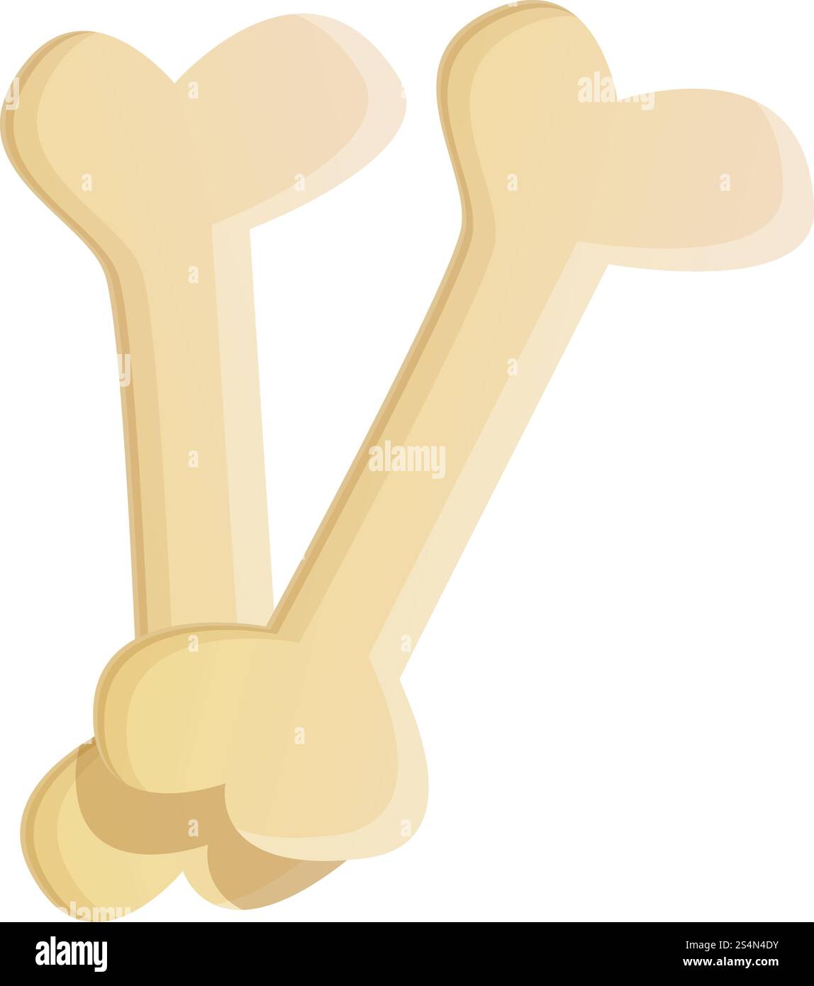 Prehistoric bones icon. Cartoon of prehistoric bones vector icon for web design isolated on ...