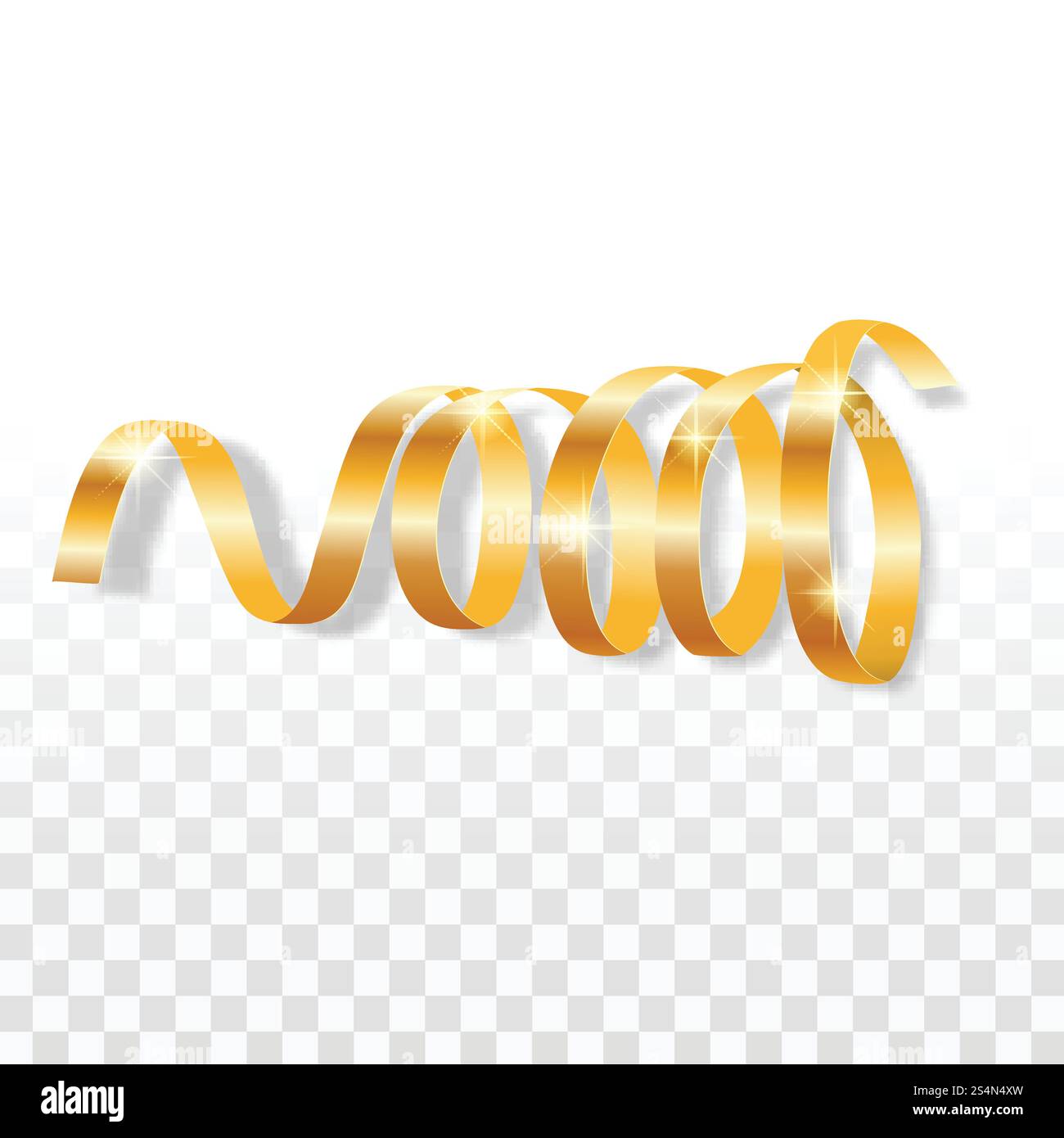 Birthday serpentine icon. Realistic illustration of birthday serpentine ...