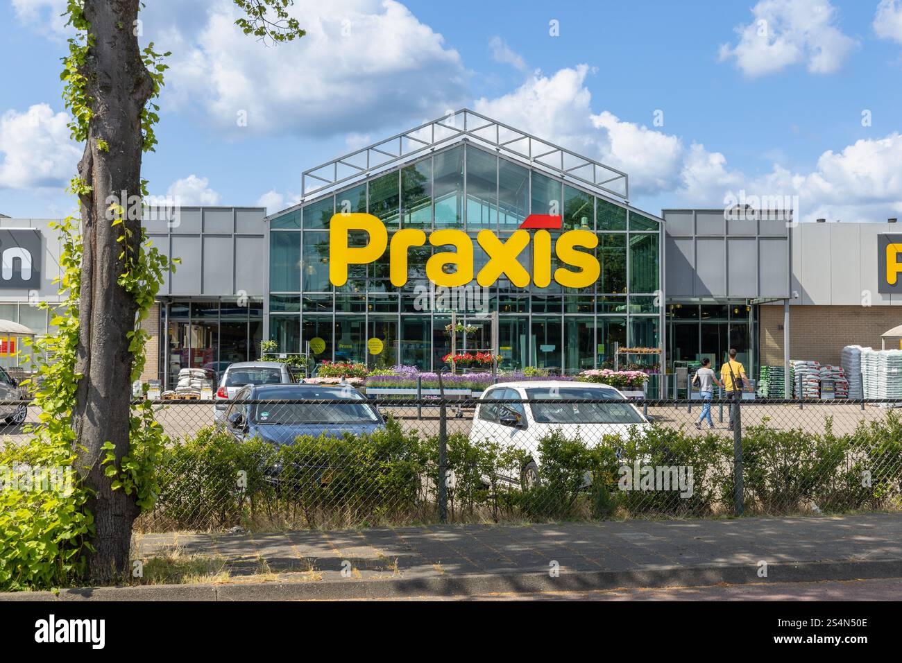 Eindhoven, the Netherlands. 26 June 2023. Praxis Store logo sign above ...