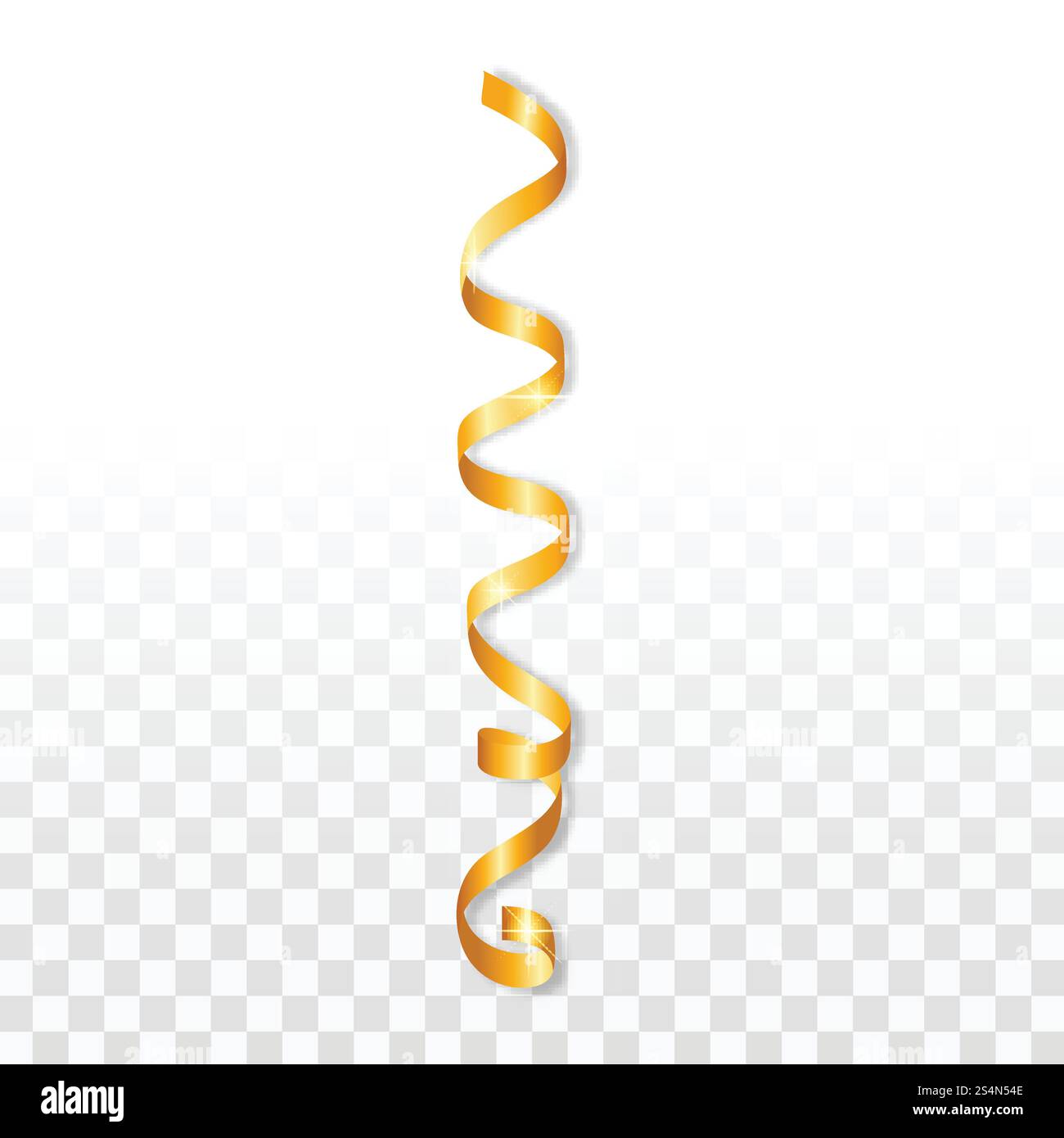 Decorative gold serpentine icon. Realistic illustration of decorative ...