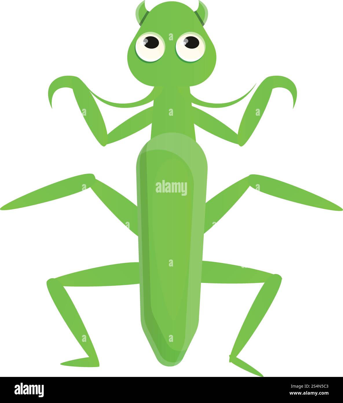 Female mantis icon. Cartoon of female mantis vector icon for web design ...
