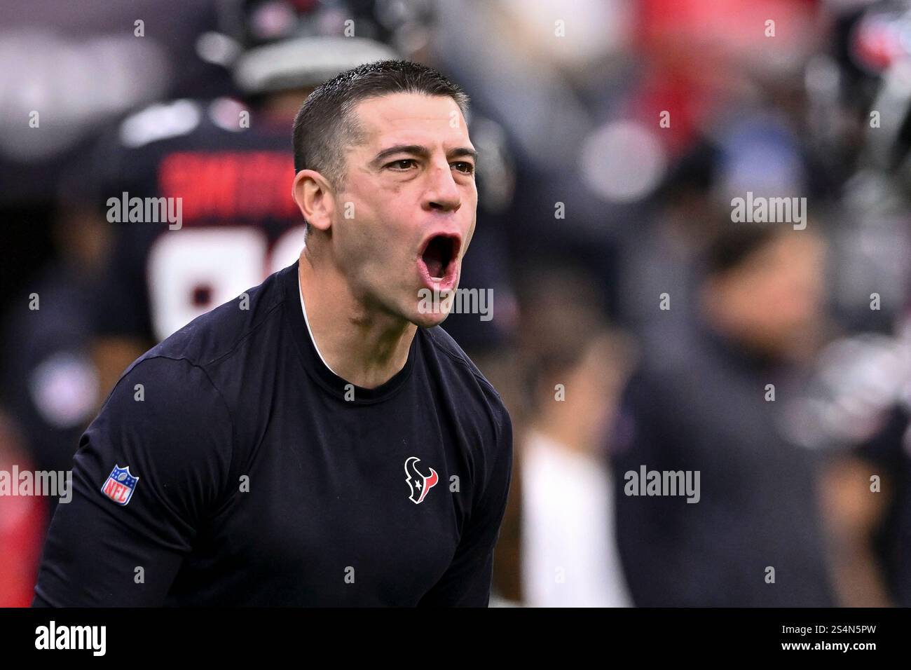 Houston Texans special teams coordinator Frank Ross reacts prior to an ...
