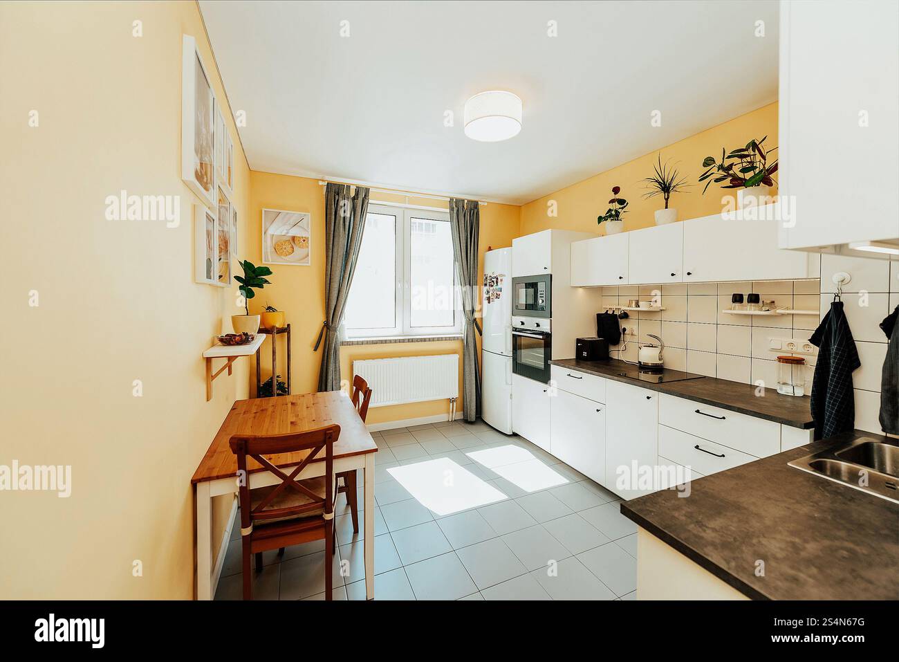 Style kitchen interior in residential building dining room design hotel ...