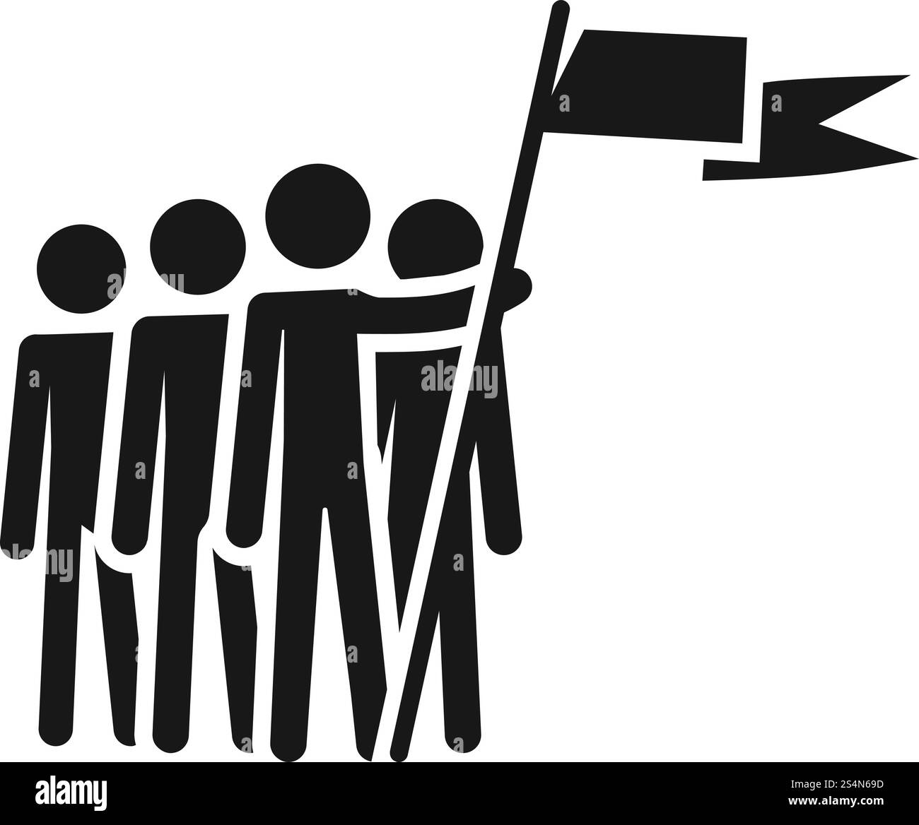 People cohesion icon. Simple illustration of people cohesion vector ...