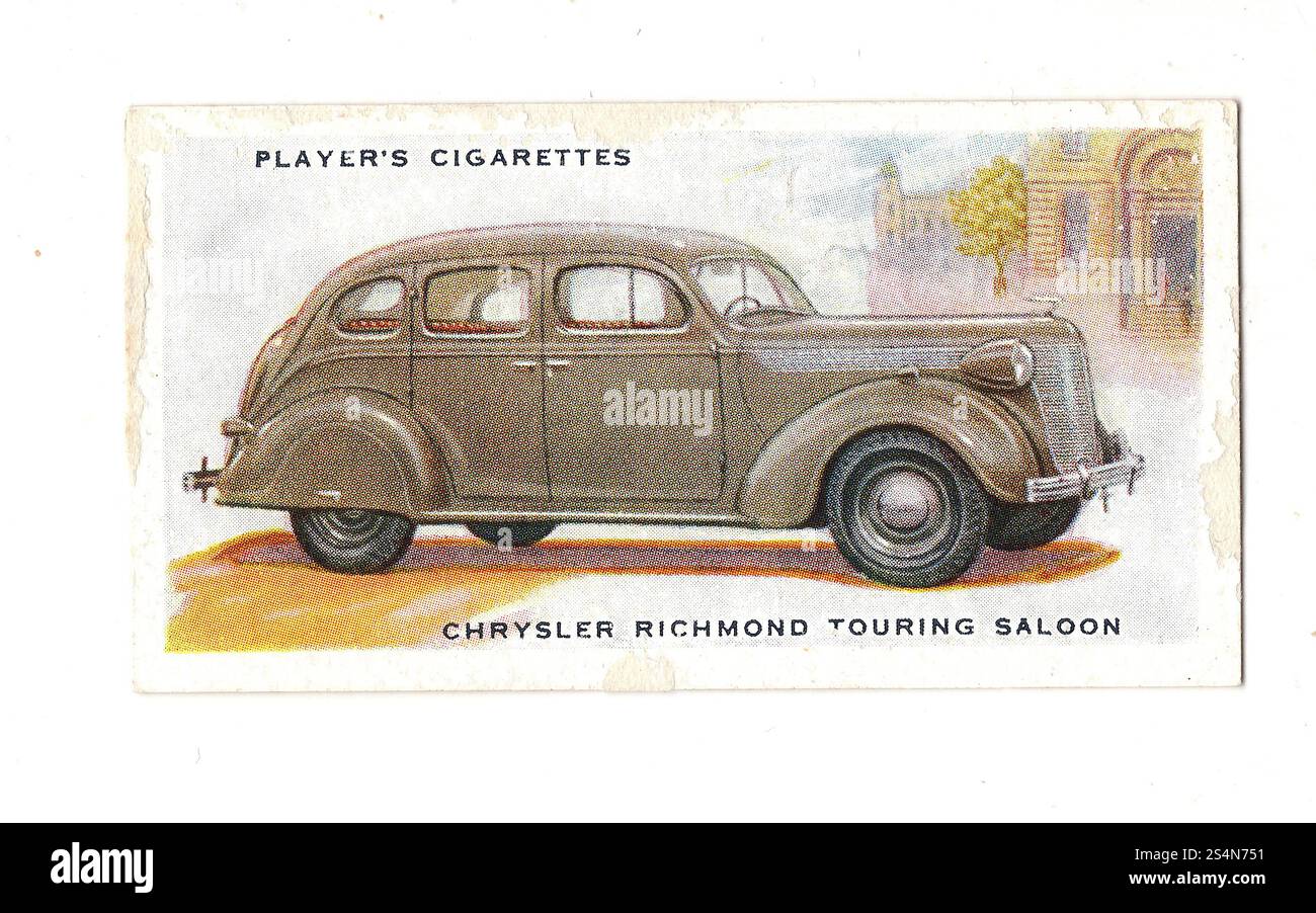 An antique Motor Car cigarette card illustrating a Chrysler Richmond ...