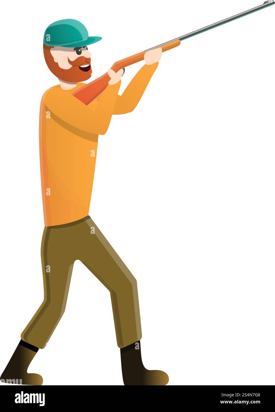 Hunter ready icon. Cartoon of hunter ready vector icon for web design ...