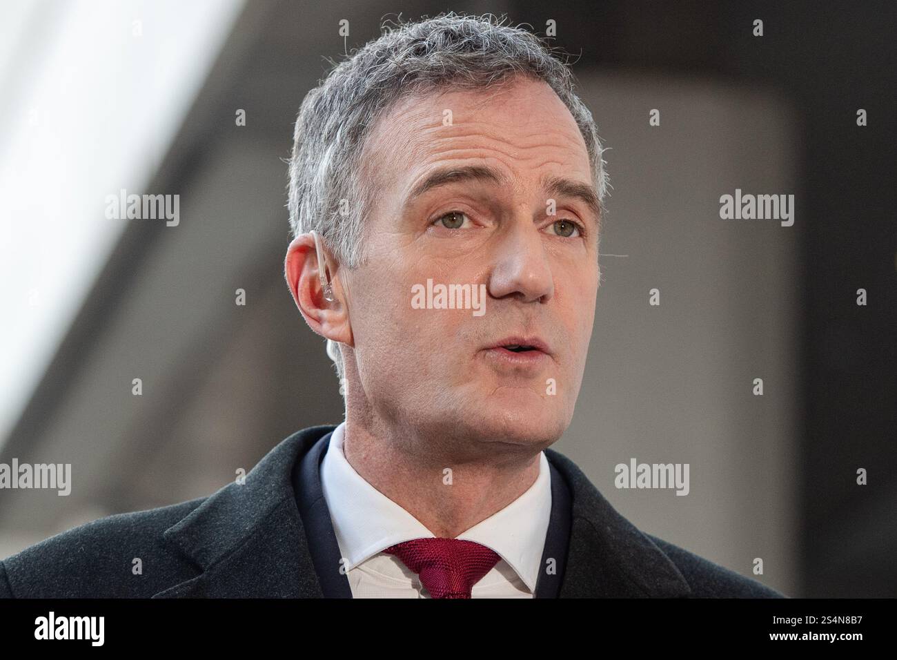 London, UK. 12 January 2025. Science Secretary Peter Kyle is seen ...