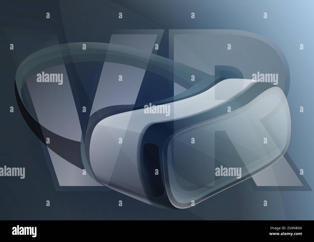 Vr goggles concept banner. Cartoon illustration of vr goggles vector ...