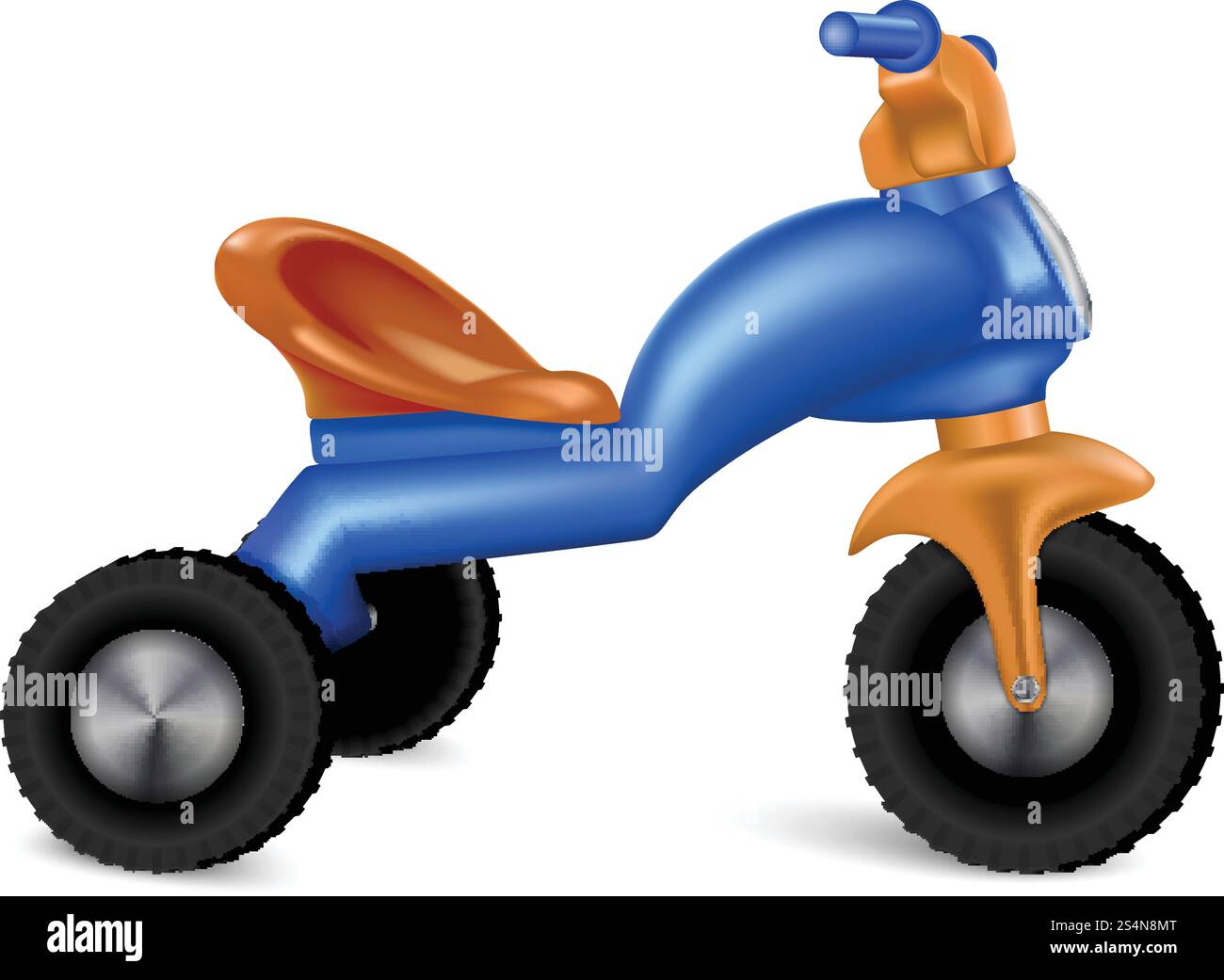 Plastic tricycle icon. Realistic illustration of plastic tricycle ...