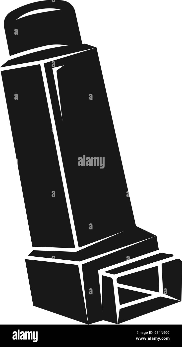 Medical inhaler icon. Simple illustration of medical inhaler vector ...