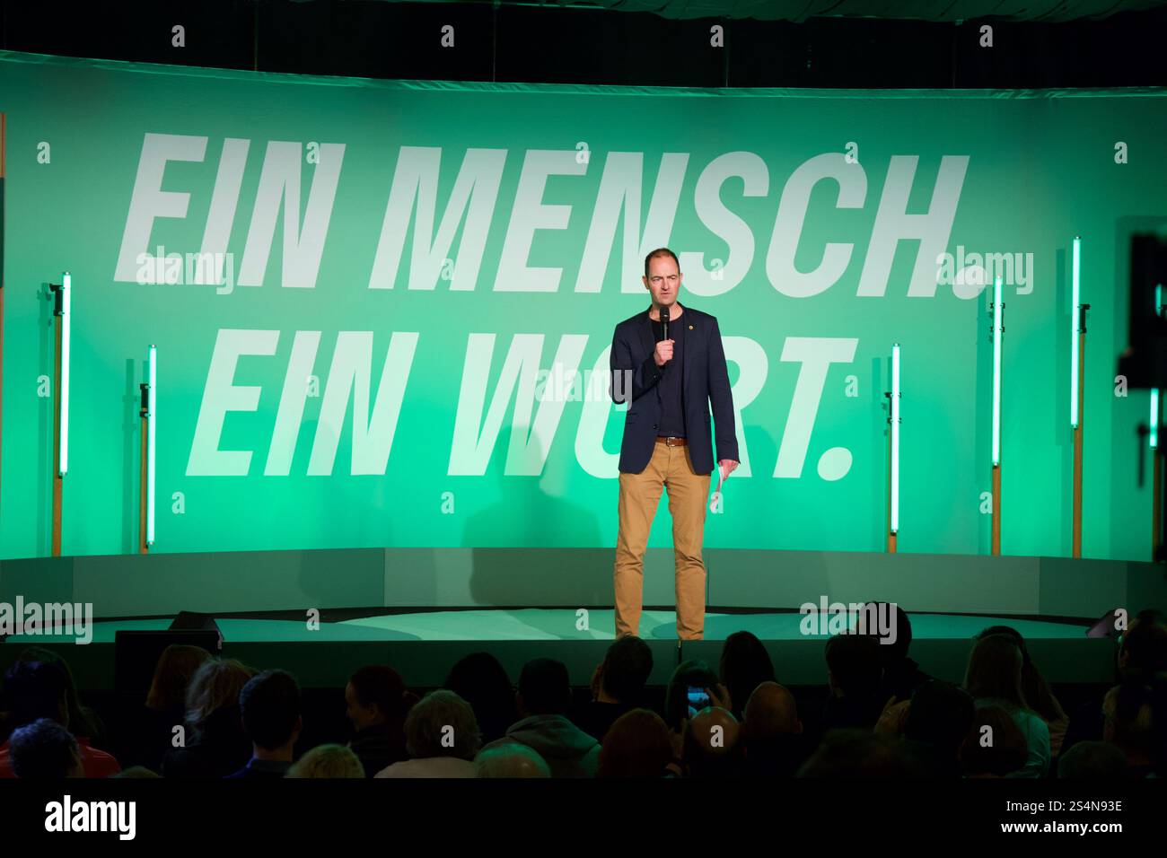 Mainz, Germany. January 12, 2025. Robert Habeck (Alliance 90/The Greens ...