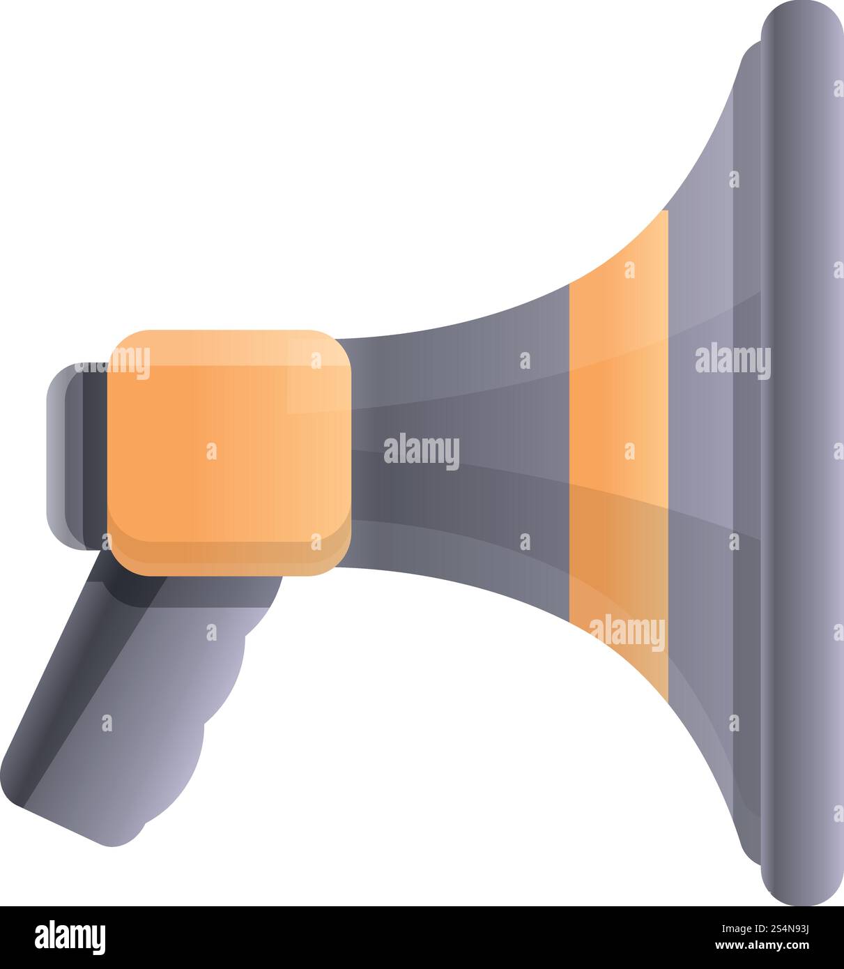 Police hand speaker icon. Cartoon of police hand speaker vector icon ...