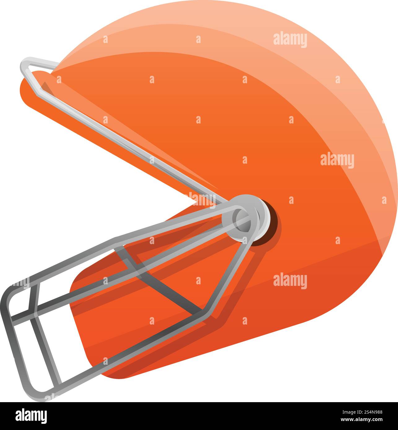 Modern american football helmet icon. Cartoon of modern american ...