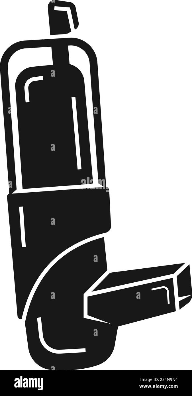 Asthma inhaler icon. Simple illustration of asthma inhaler vector icon ...