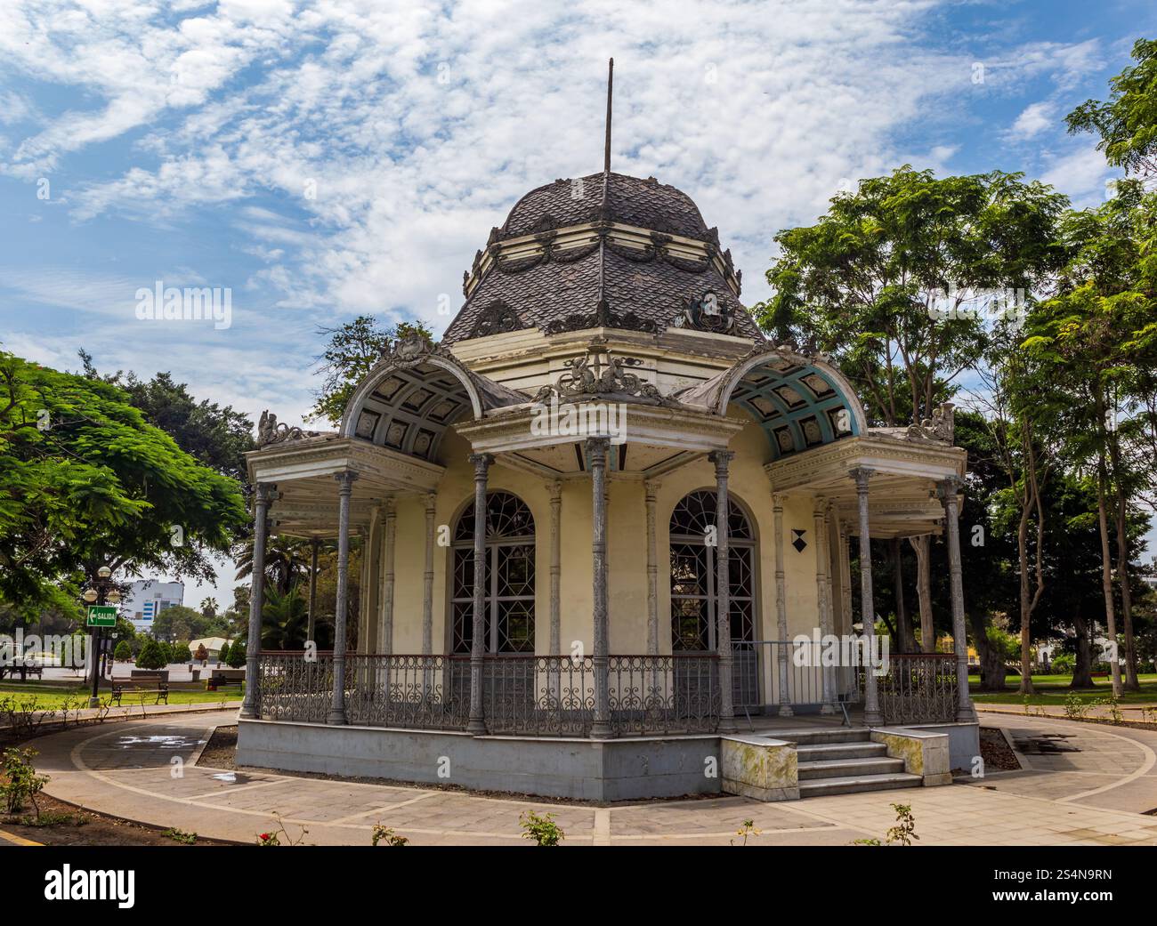 Byzantine Pavilion at Park of the Exposition - Lima, Peru Stock Photo ...