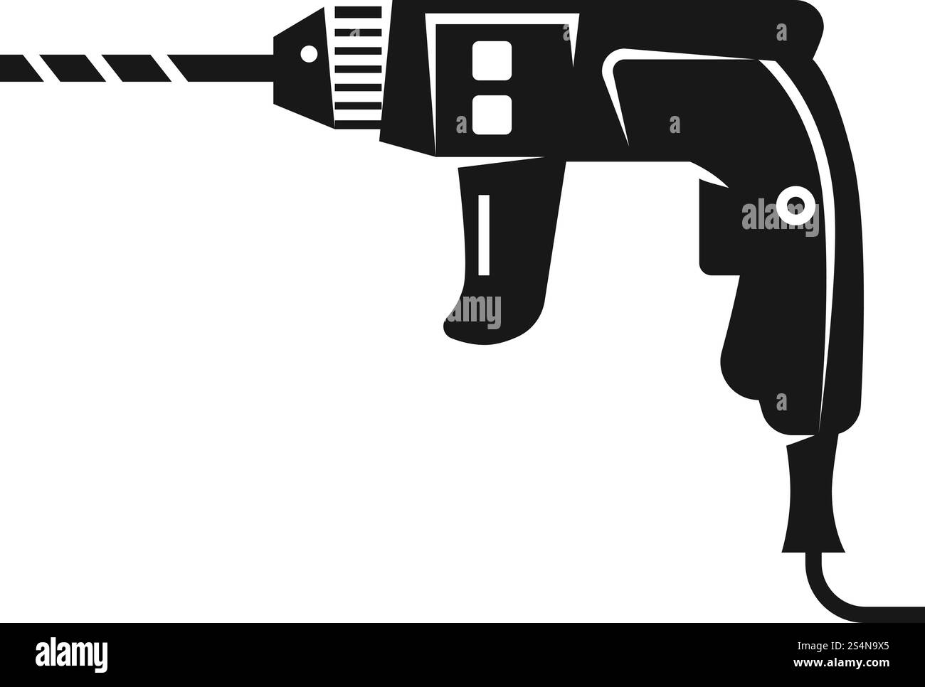 Power drill icon. Simple illustration of power drill vector icon for ...