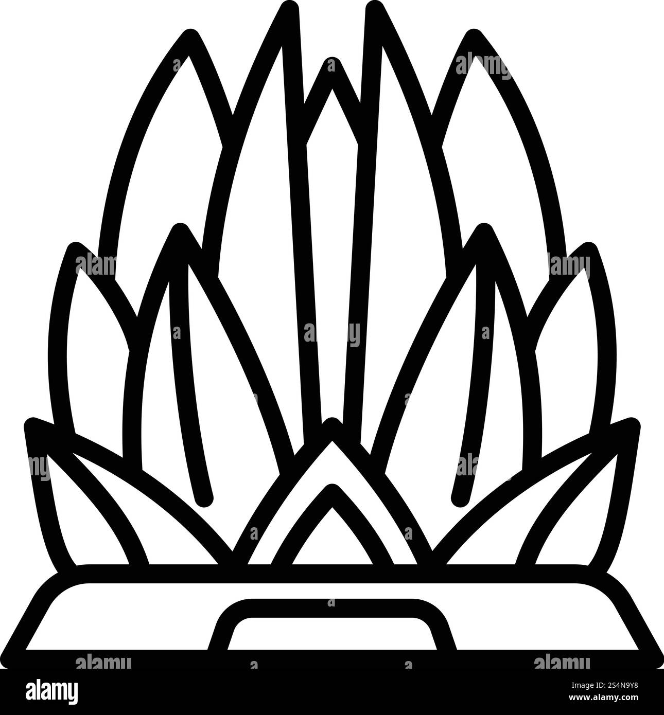 Lotus temple icon. Outline lotus temple vector icon for web design ...