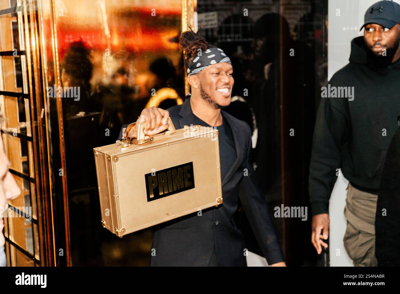 KSI at his Golden Prime Launch - Pop Up Shop in London on the 10th ...