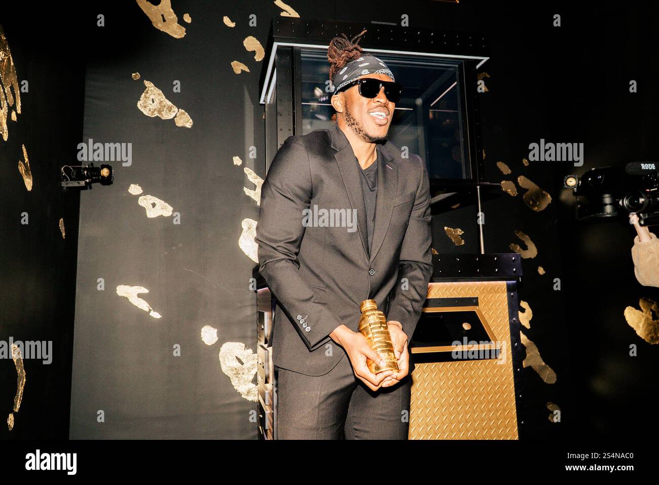 KSI at his Golden Prime Launch - Pop Up Shop in London on the 10th ...