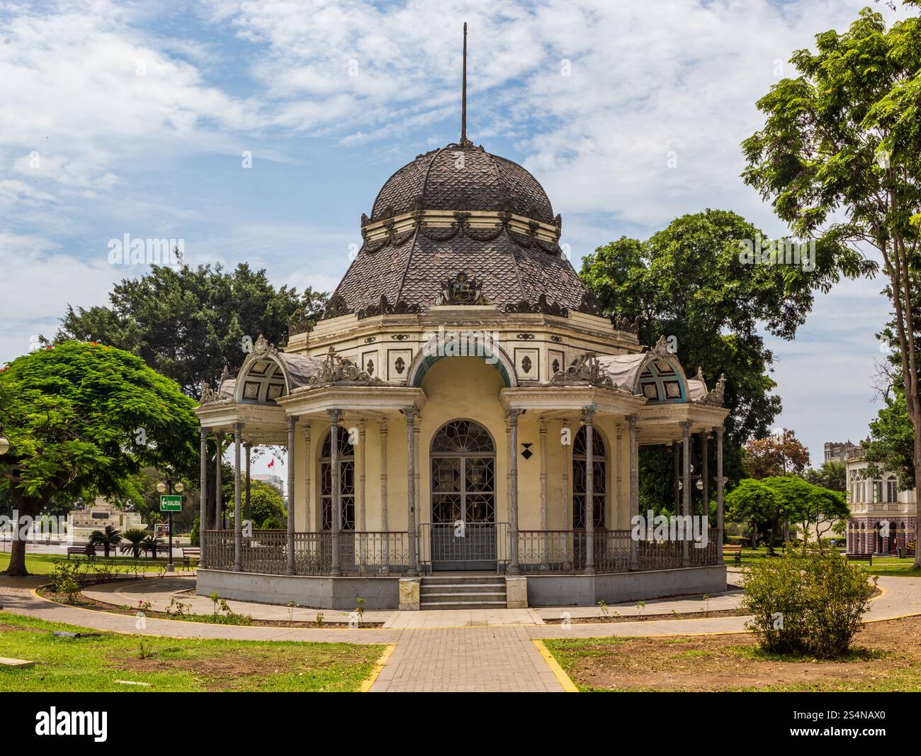 Byzantine Pavilion at Park of the Exposition - Lima, Peru Stock Photo ...