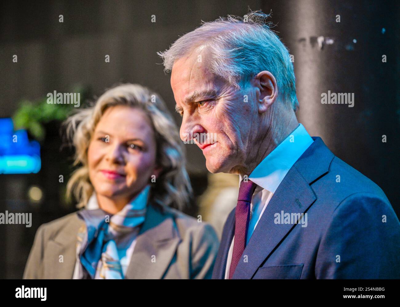 Sola 20250113. Norwegian Prime Minister Jonas Gahr Store (Ap) and ...