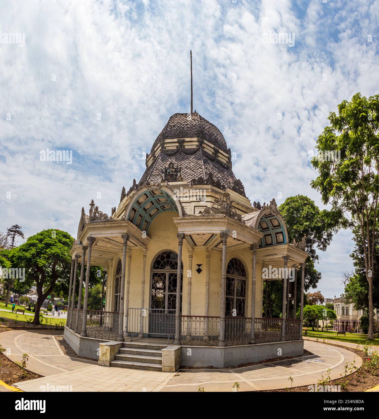 Byzantine Pavilion at Park of the Exposition - Lima, Peru Stock Photo ...