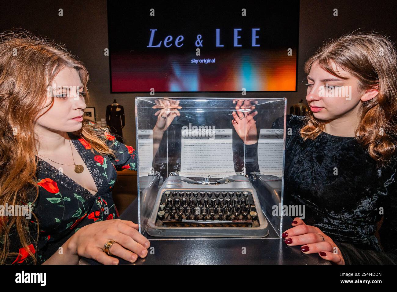 London, UK. 13 Jan 2025. A replica of her typewriter made for the film ...