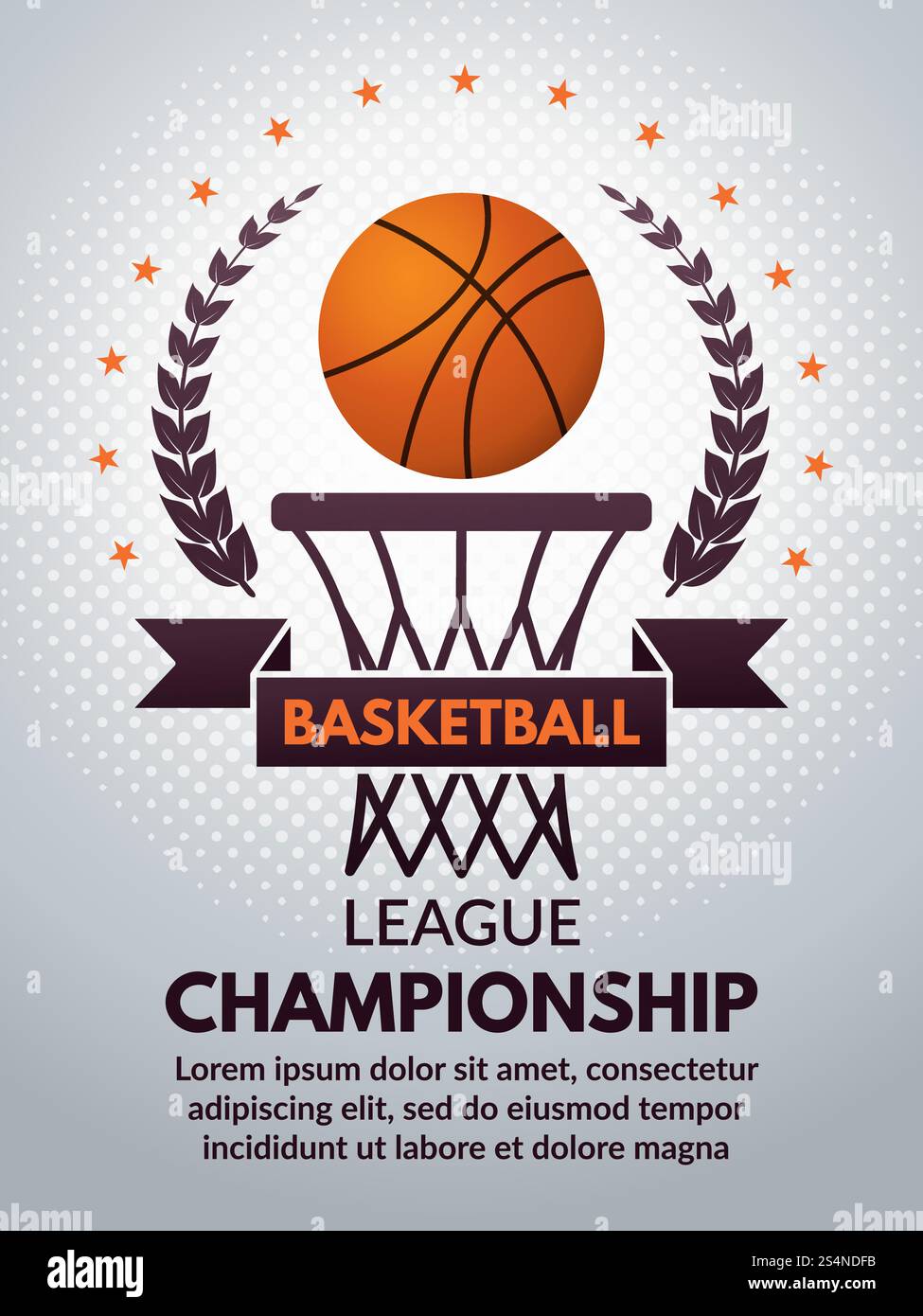 Retro basketball poster for sport college. Vector basketball banner for ...