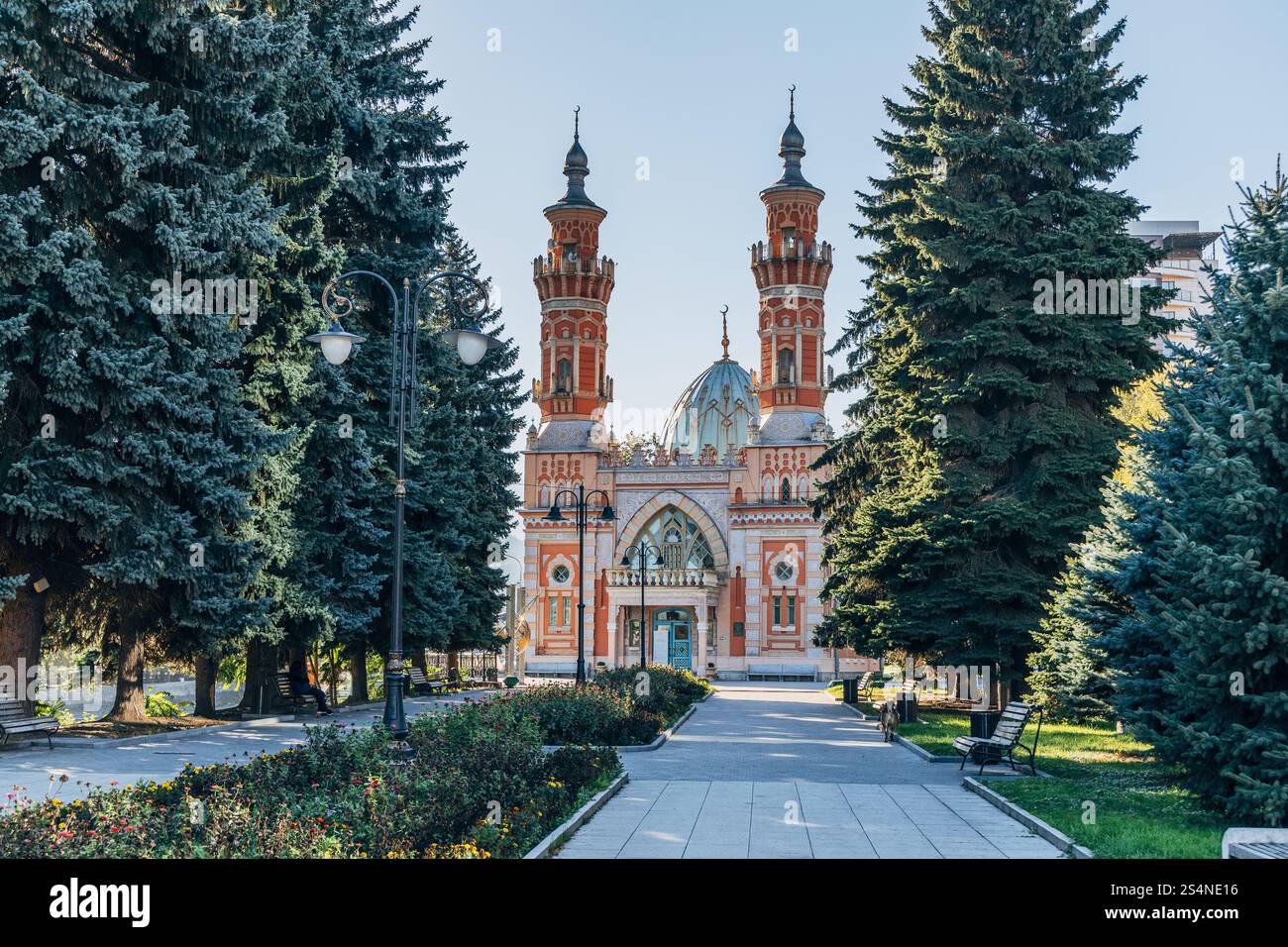 VLADIKAVKAZ, RUSSIA - 6 October 2024: Sunni mosque on the bank of the ...