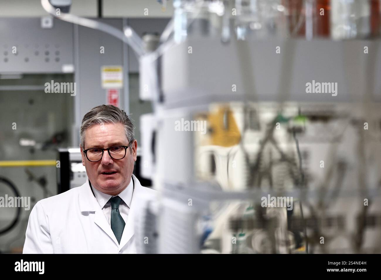 Prime Minister Sir Keir Starmer during a visit to the Manufacturing ...
