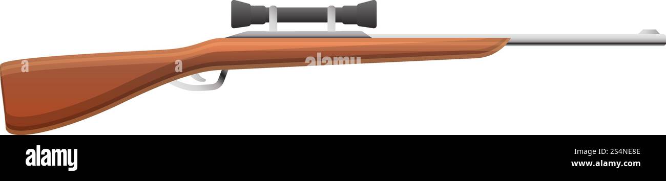 Sniper rifle icon. Cartoon of sniper rifle vector icon for web design ...