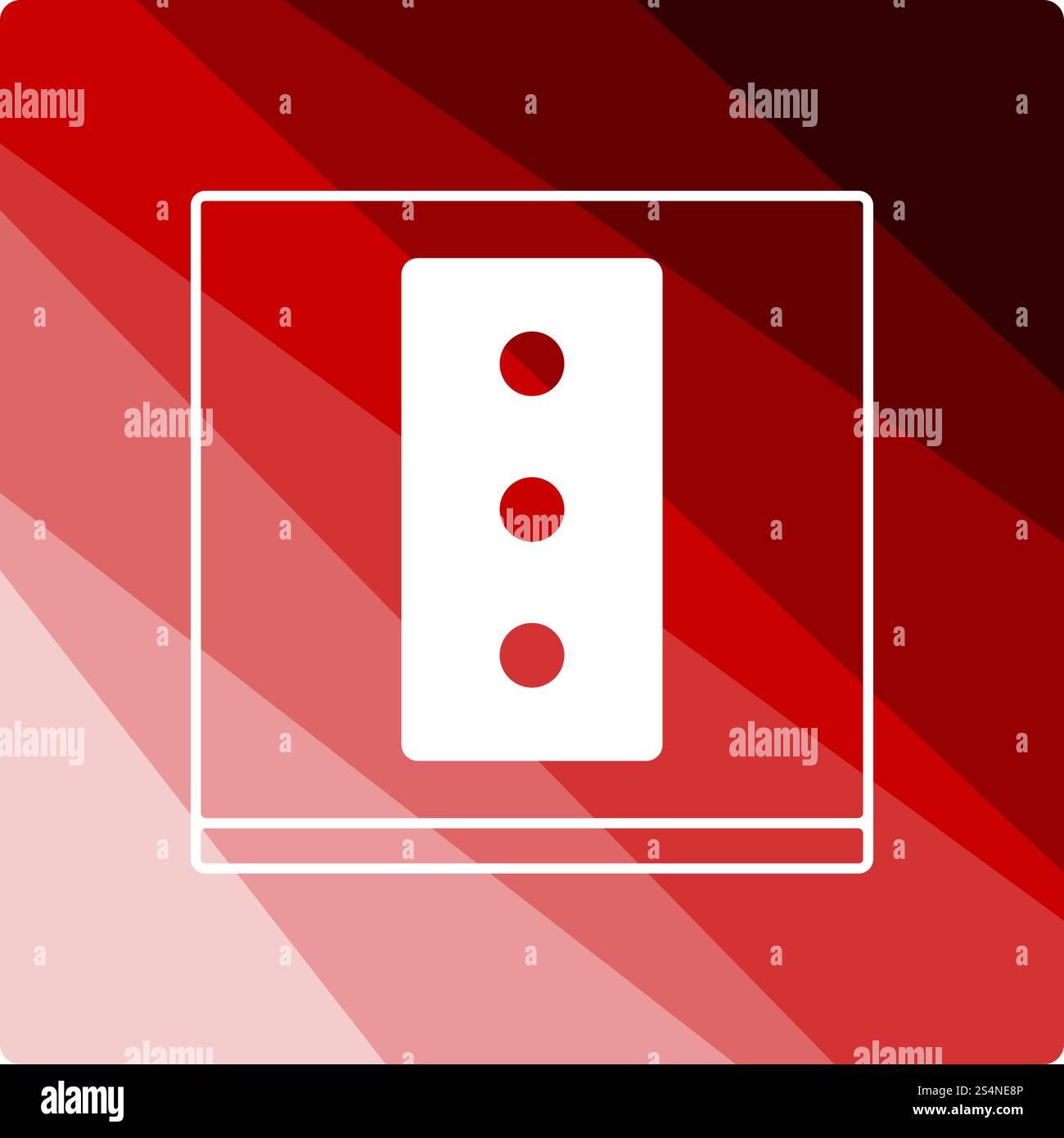 Italy Electrical Socket Icon. Flat Color Ladder Design. Vector ...