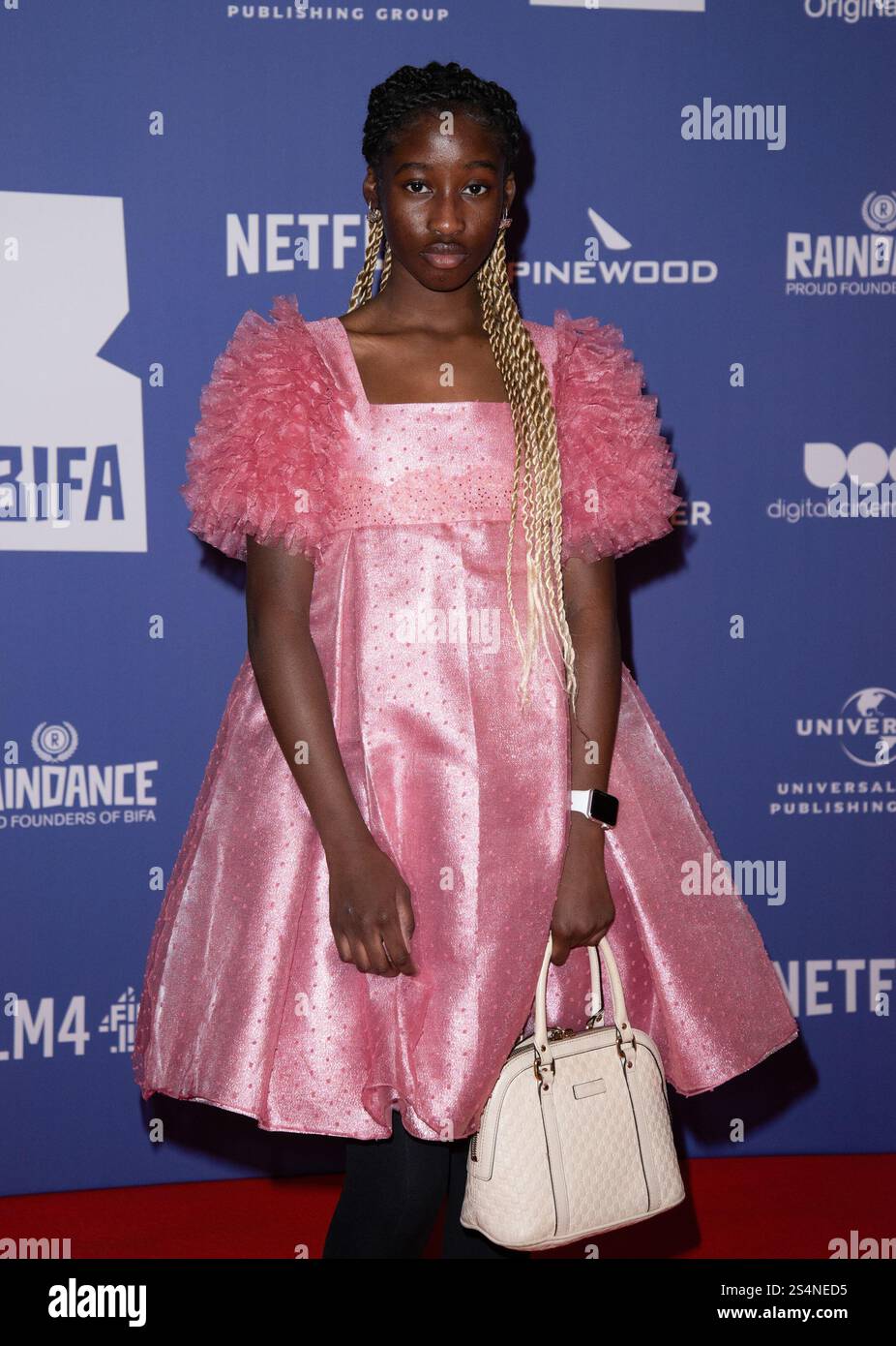 Le'Shantey Bonsu attends the 26th British Independent Film Awards, at ...