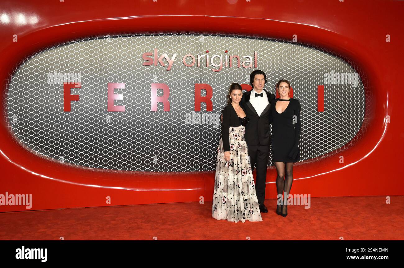Penelope Cruz, Adam Driver and Shailene Woodley attends ‘ Ferrari ‘ UK ...