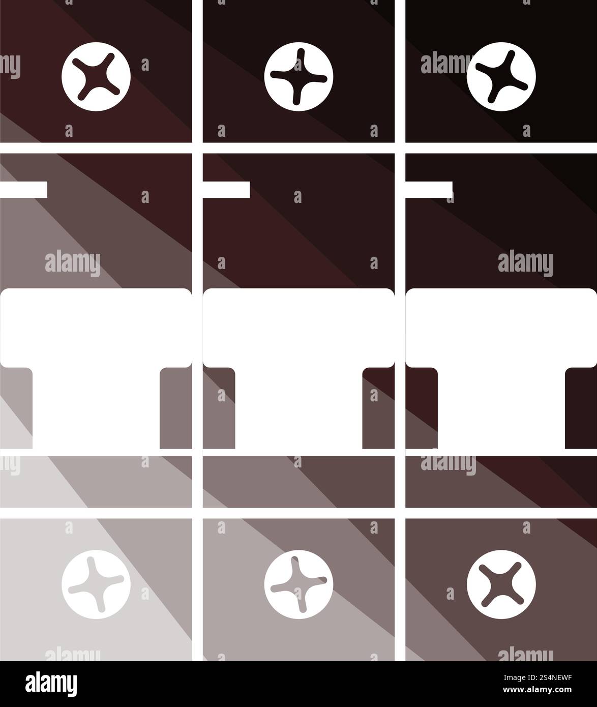 Circuit Breaker Icon. Flat Color Ladder Design. Vector Illustration ...