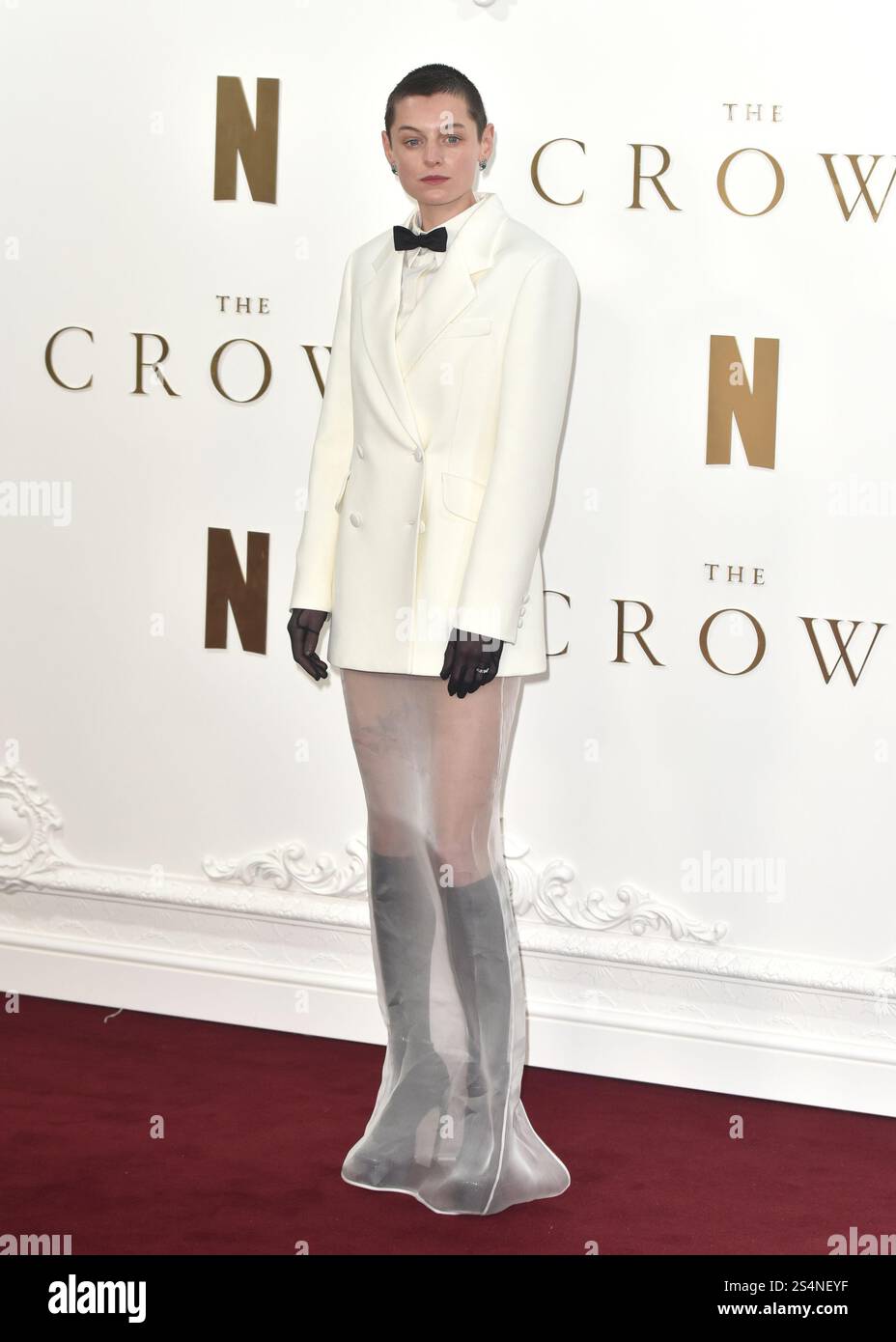 Emma Corrin attends ' The Crown ' Finale Celebration at the Southbank ...