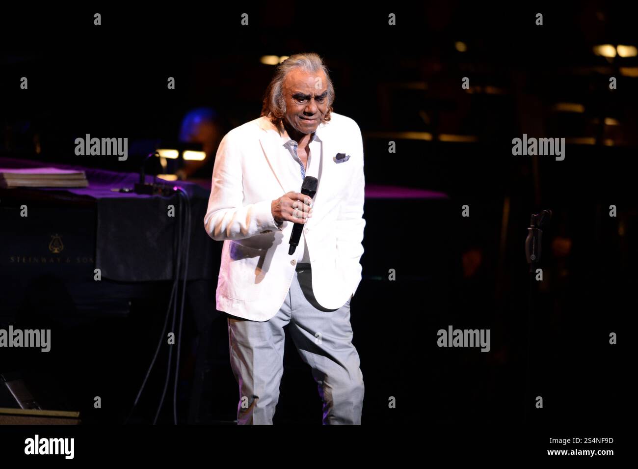 Fort Lauderdale, USA. 11th Jan, 2025. Johnny Mathis performs in Fort ...