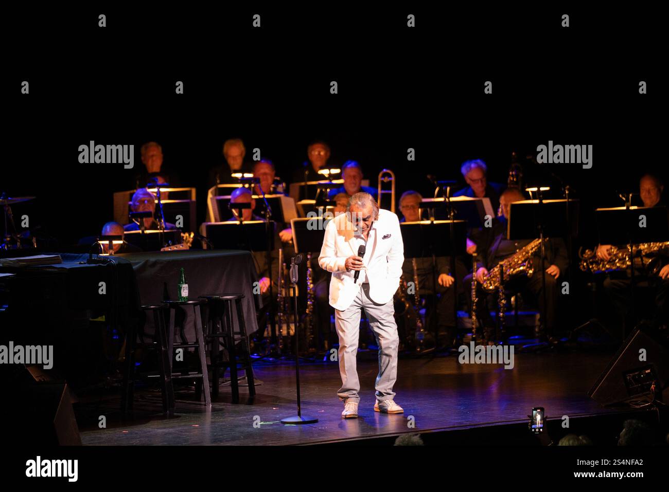 Fort Lauderdale, USA. 11th Jan, 2025. Johnny Mathis performs in Fort ...