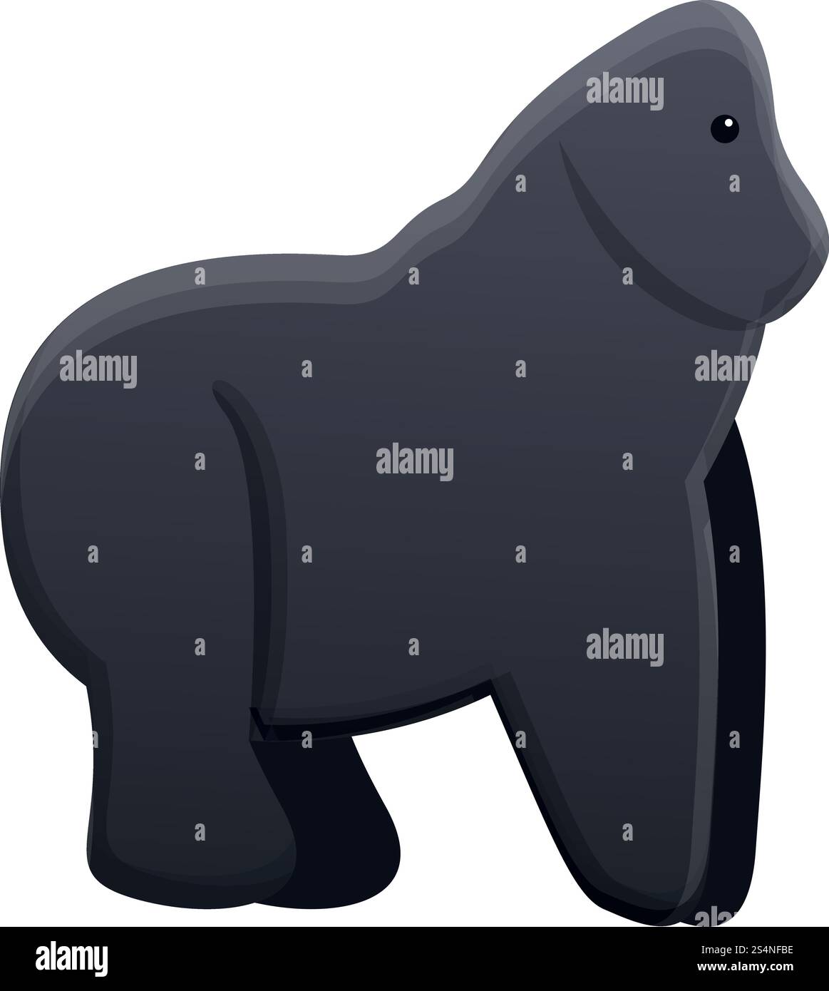 Gorilla icon. Cartoon of gorilla vector icon for web design isolated on ...