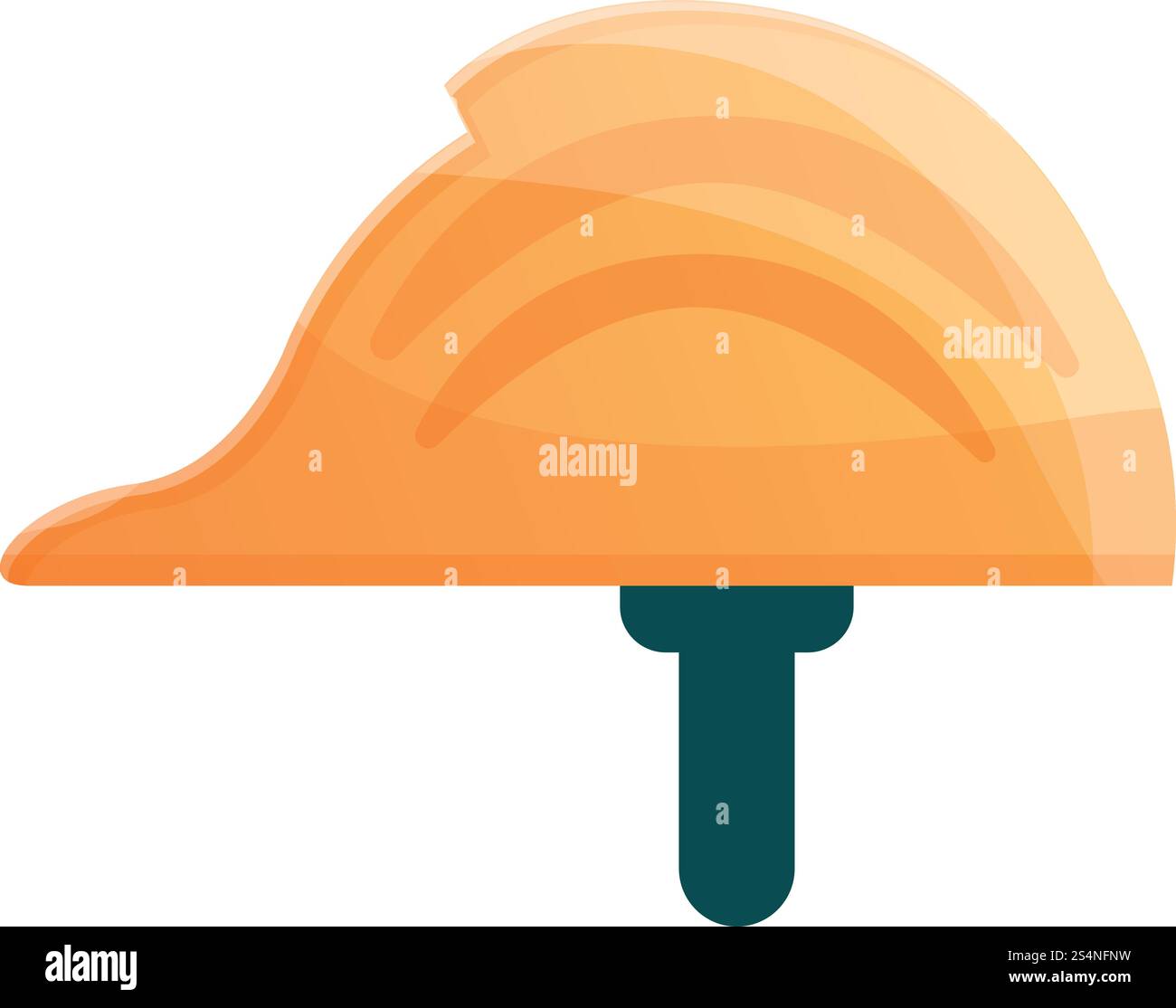 Architect helmet icon. Cartoon of architect helmet vector icon for web ...